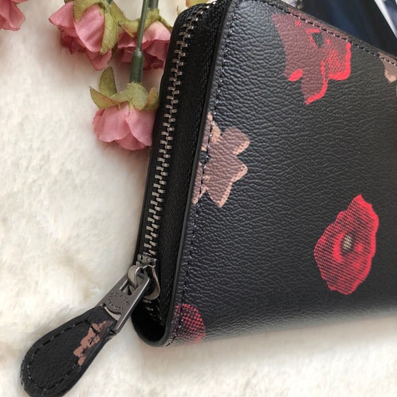 Coach | Bags | Coach Accordion Zip Wallet In Floral Print | Poshmark